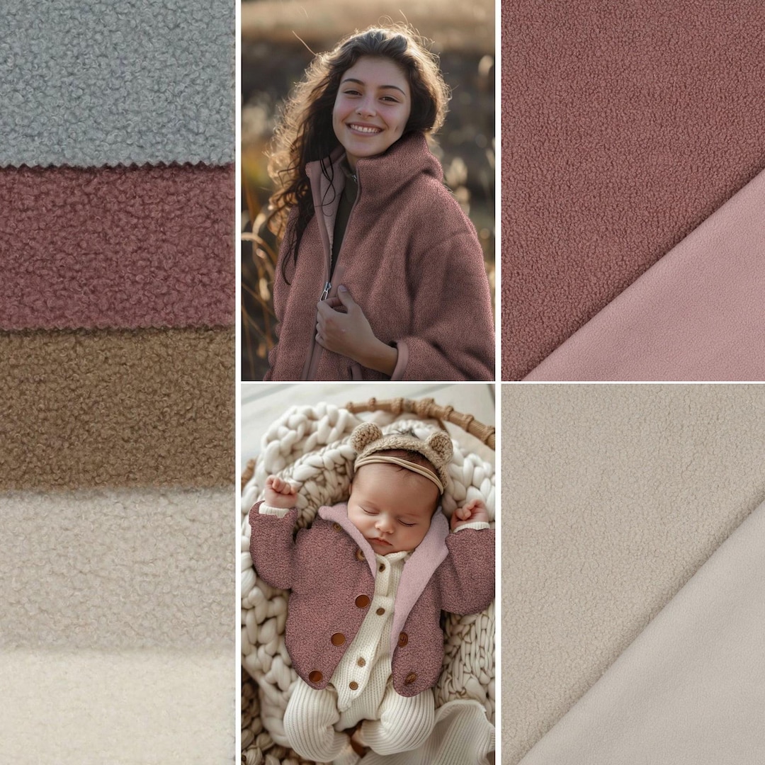 Teddy Fleece Double Sided Versch. Farben Ab 50 Cm - Etsy