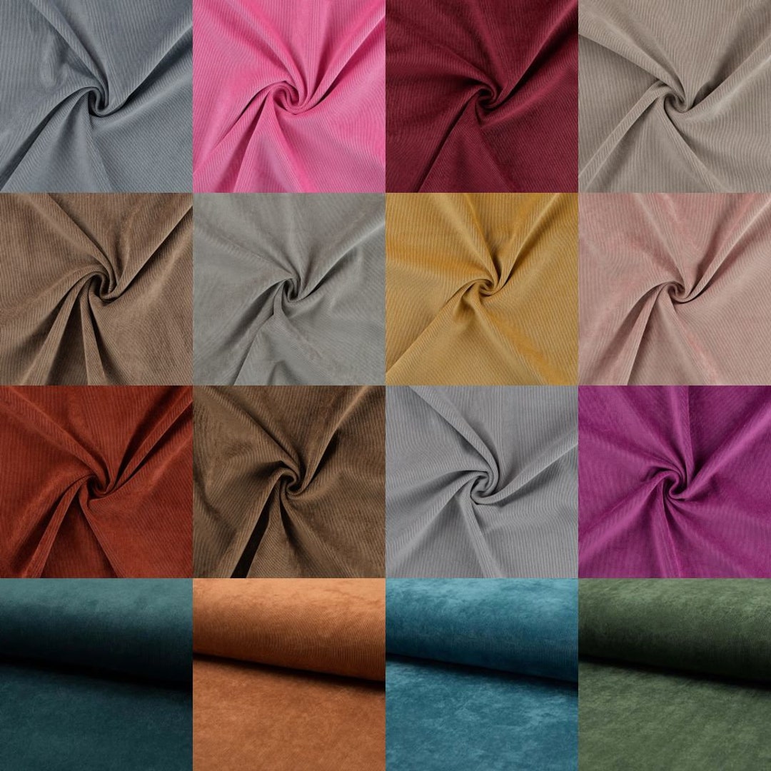 Feincord Babycord Cordstoff 21W 16 Farben Für Bekleidung, Taschen ...