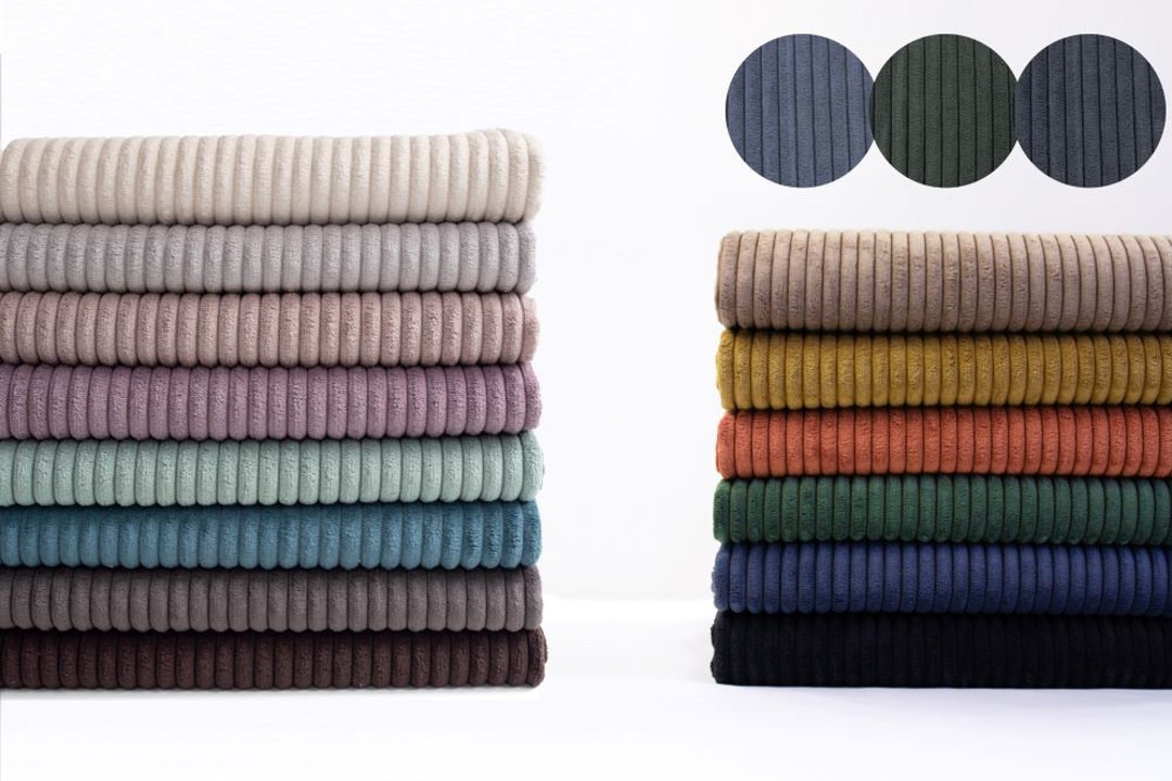 Cord-Samt WANJA | alle 17 Farben | grob gerippter Cord-Samt | für ...