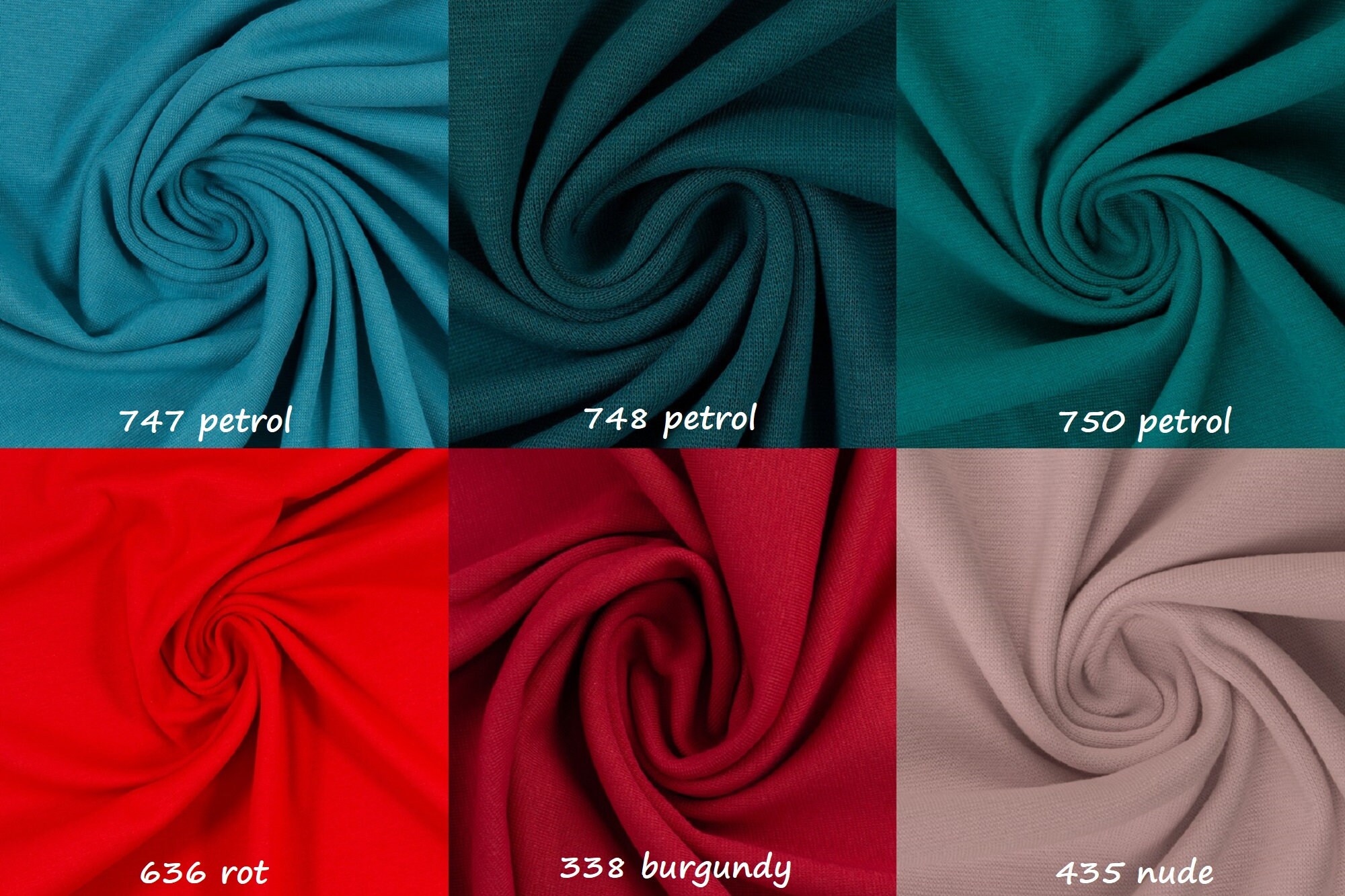 Bündchen HEIKE uni glatt Bündchenstoff Swafing sehr viele - Etsy.de