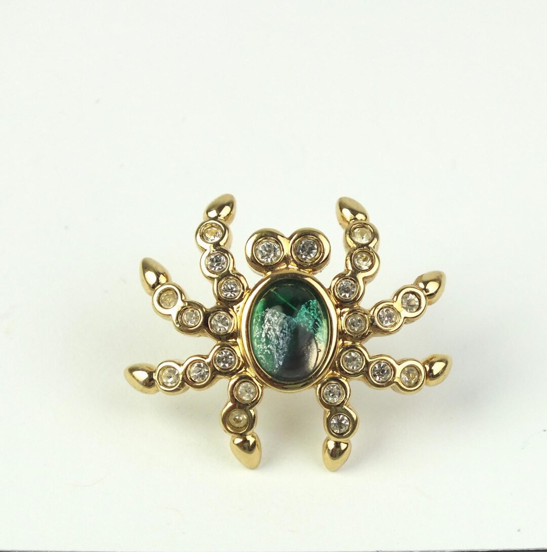 Vintage Pierre Lang Pin Brooch, Spider Design, Gold Metal With ...