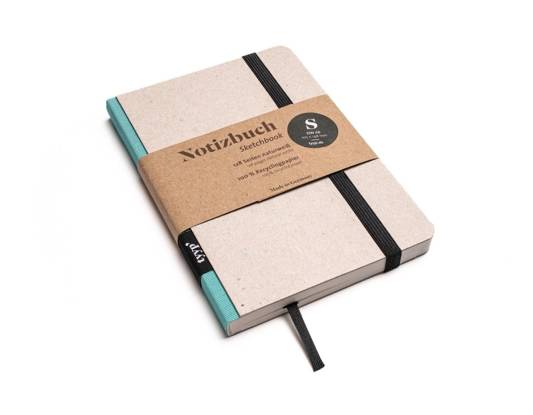 Handmade Design Notebook A6 Made From 100% Recycled Paper - Etsy