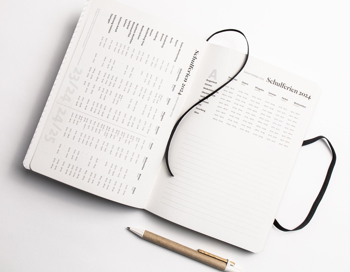 Sustainable Book Calendar 2024 Made From 100% Recycled Paper swiss ...