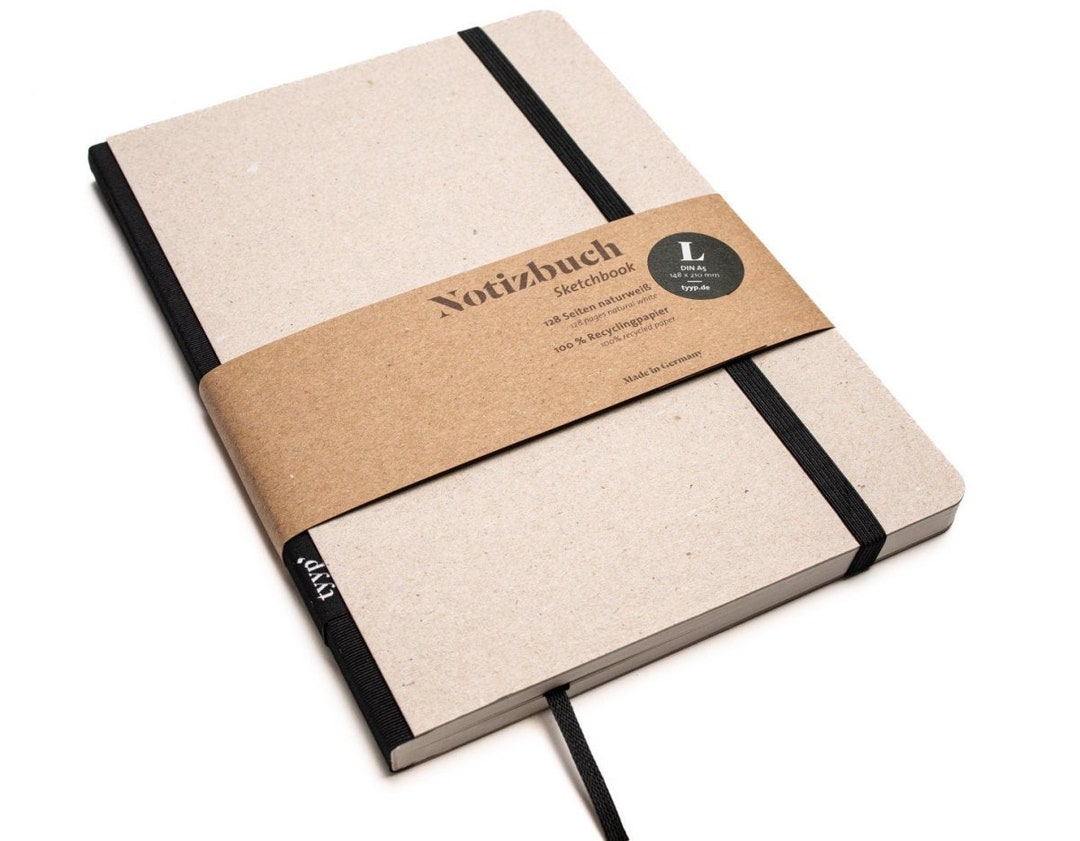 Handmade Design Notebook A5 Made of 100% Recycled Paper - Etsy