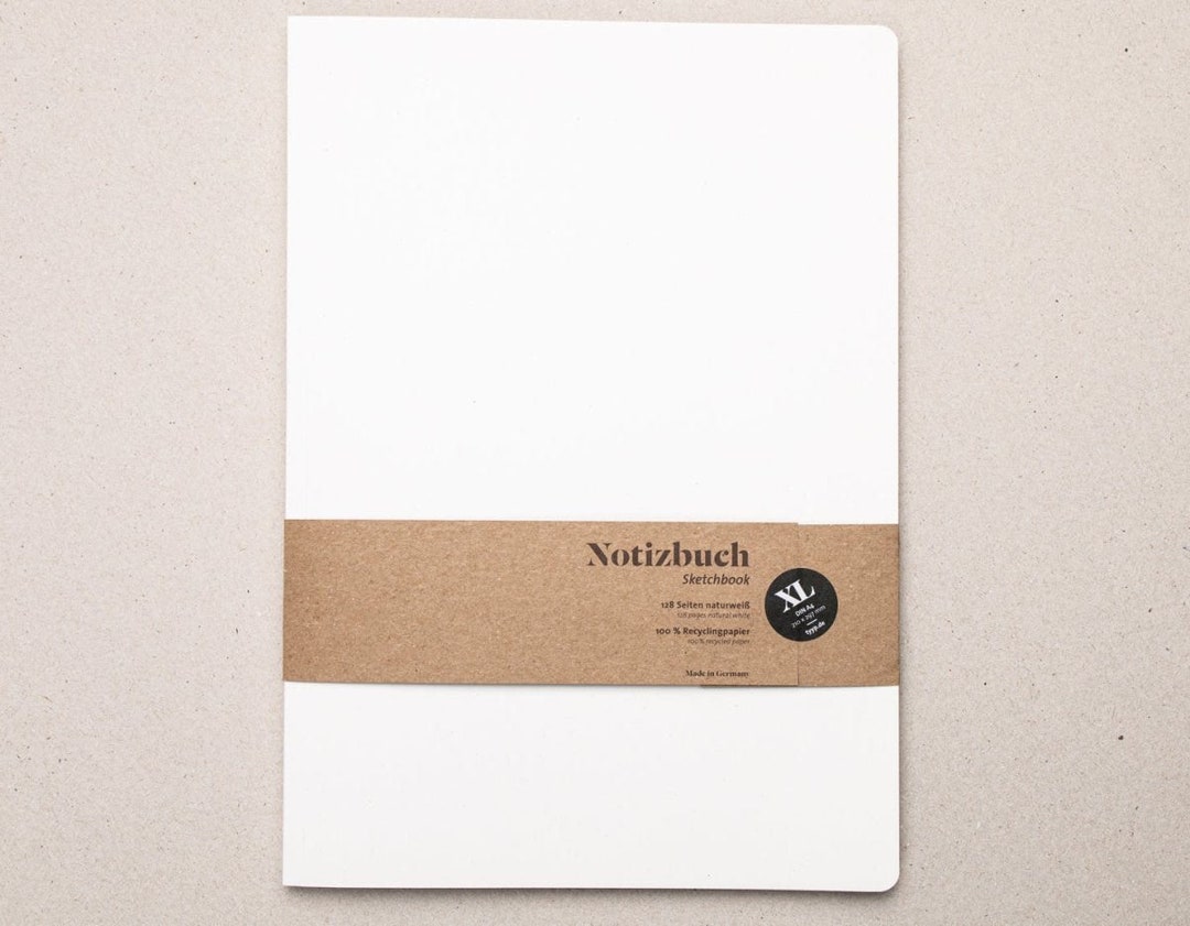 Handmade A4 Softcover Notebook Made From 100% Recycled Paper “blank” - Etsy