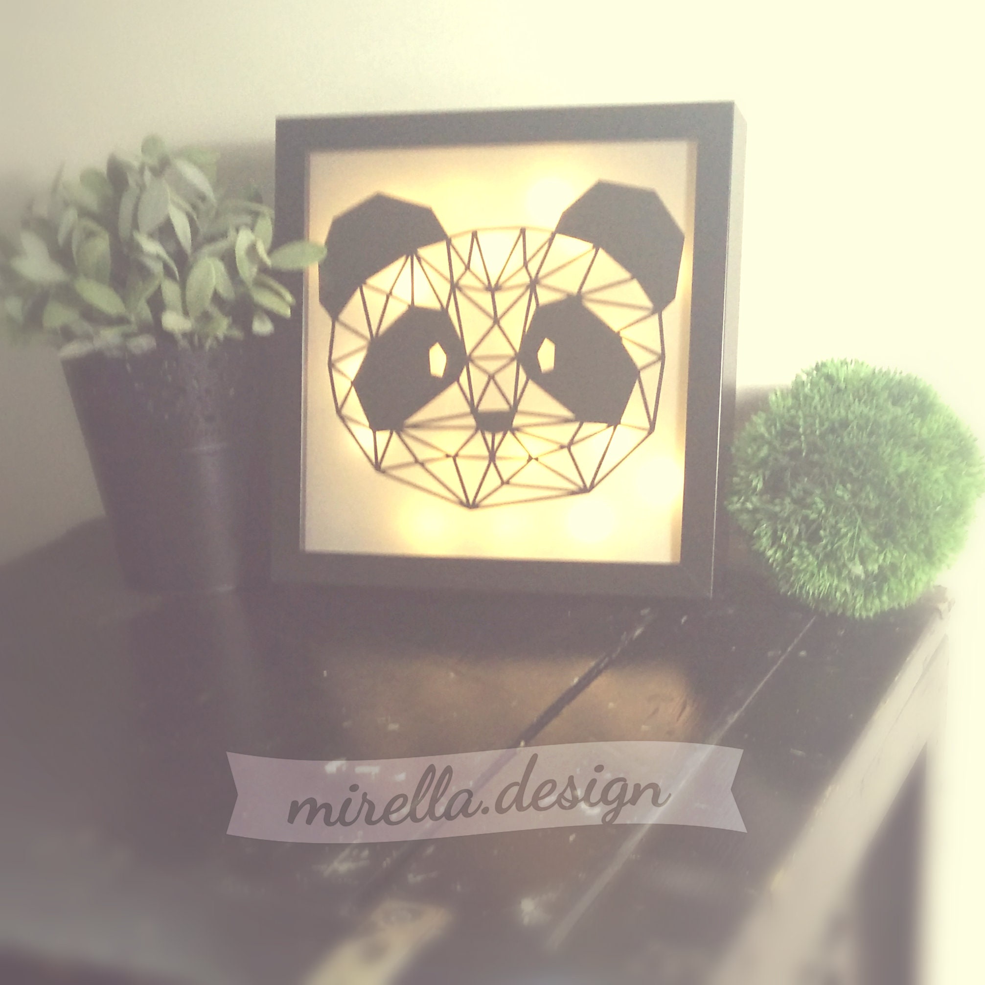 Plotterdateien Poly Panda & Fuchs Set | SVG | DXF | Polygon - Etsy.de