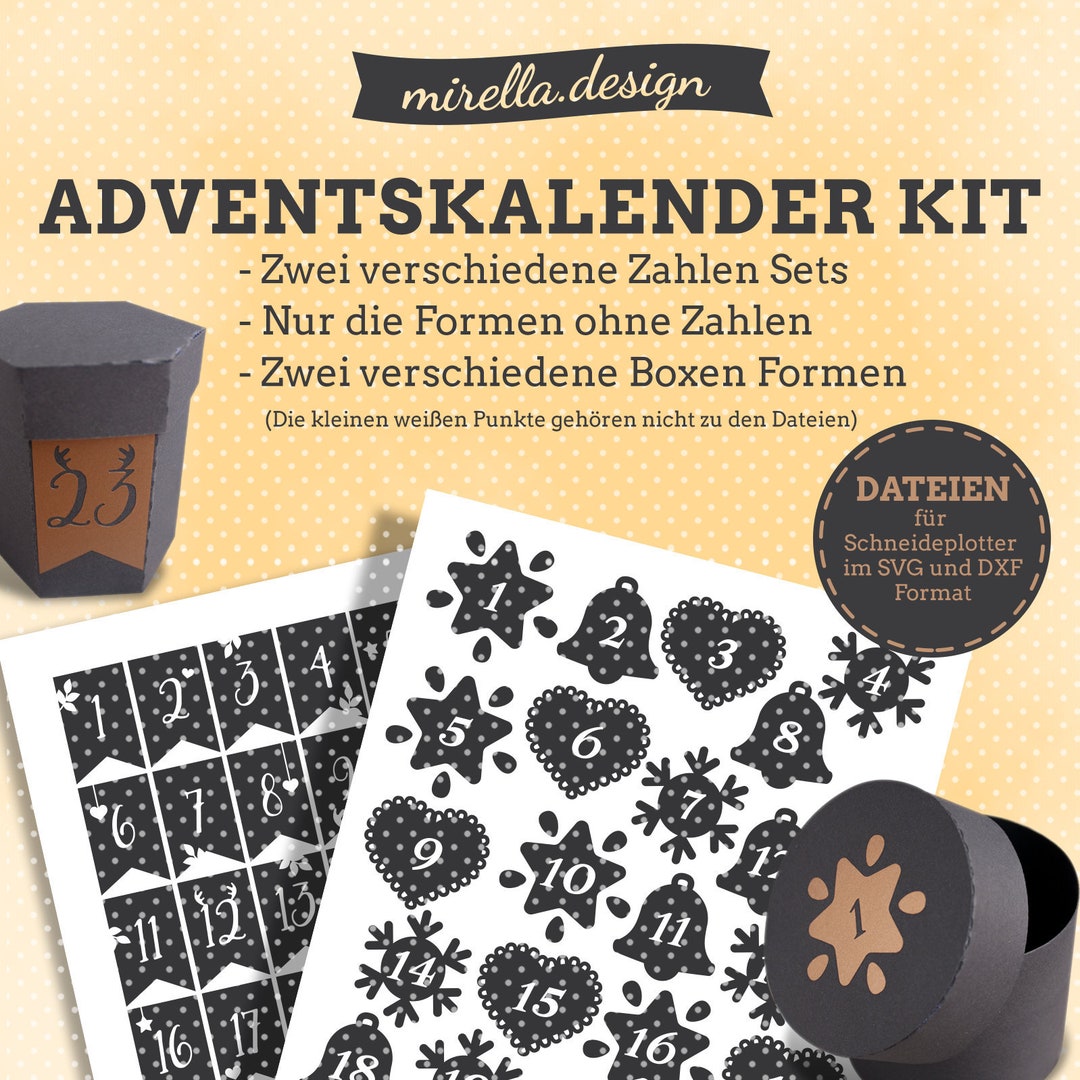 Plotter Files Advent Calendar Kit - Etsy