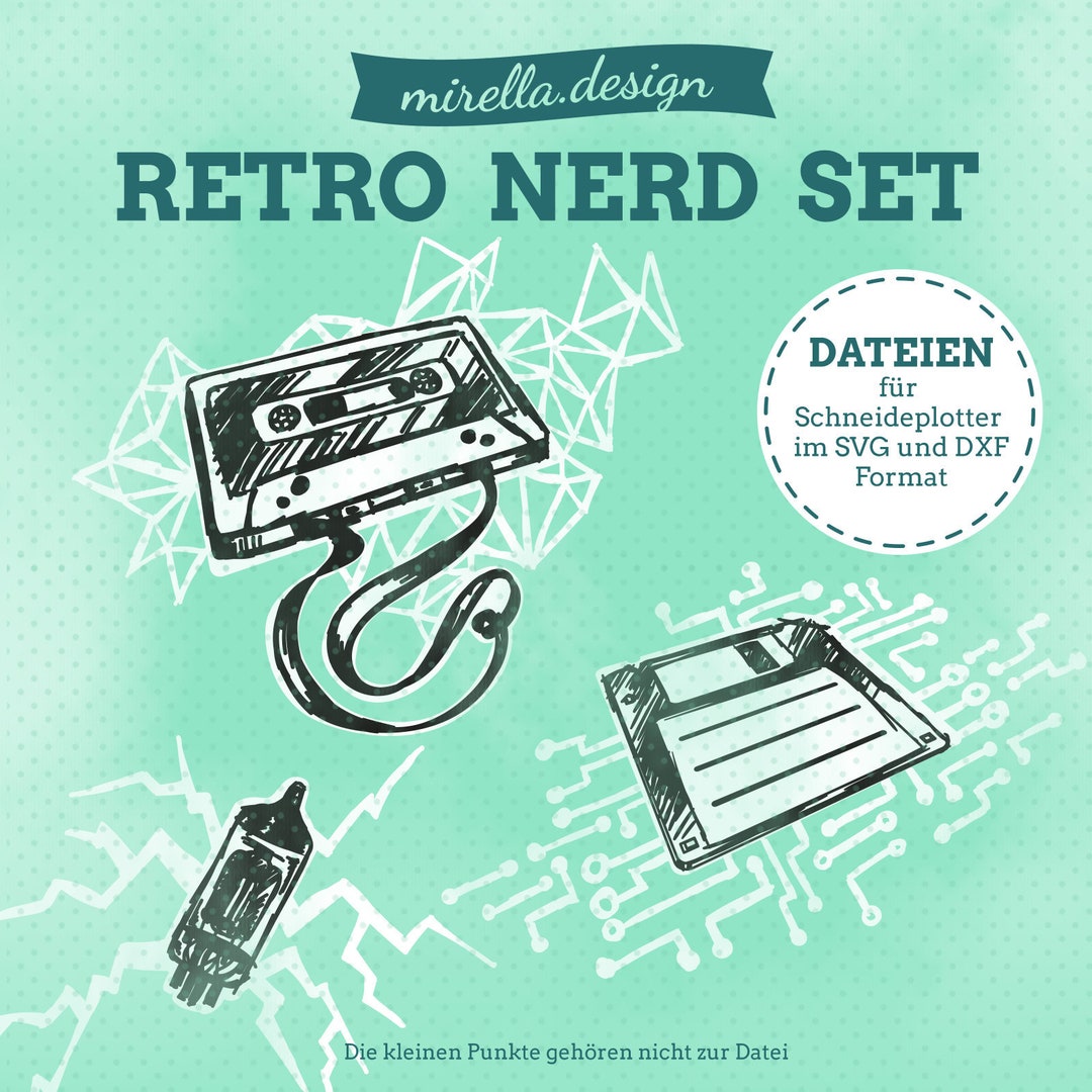 Plotter Files Retro Nerd Set - Etsy