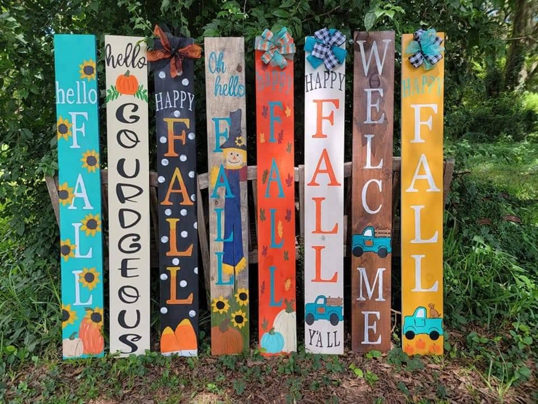 Fall Porch Signs - Etsy