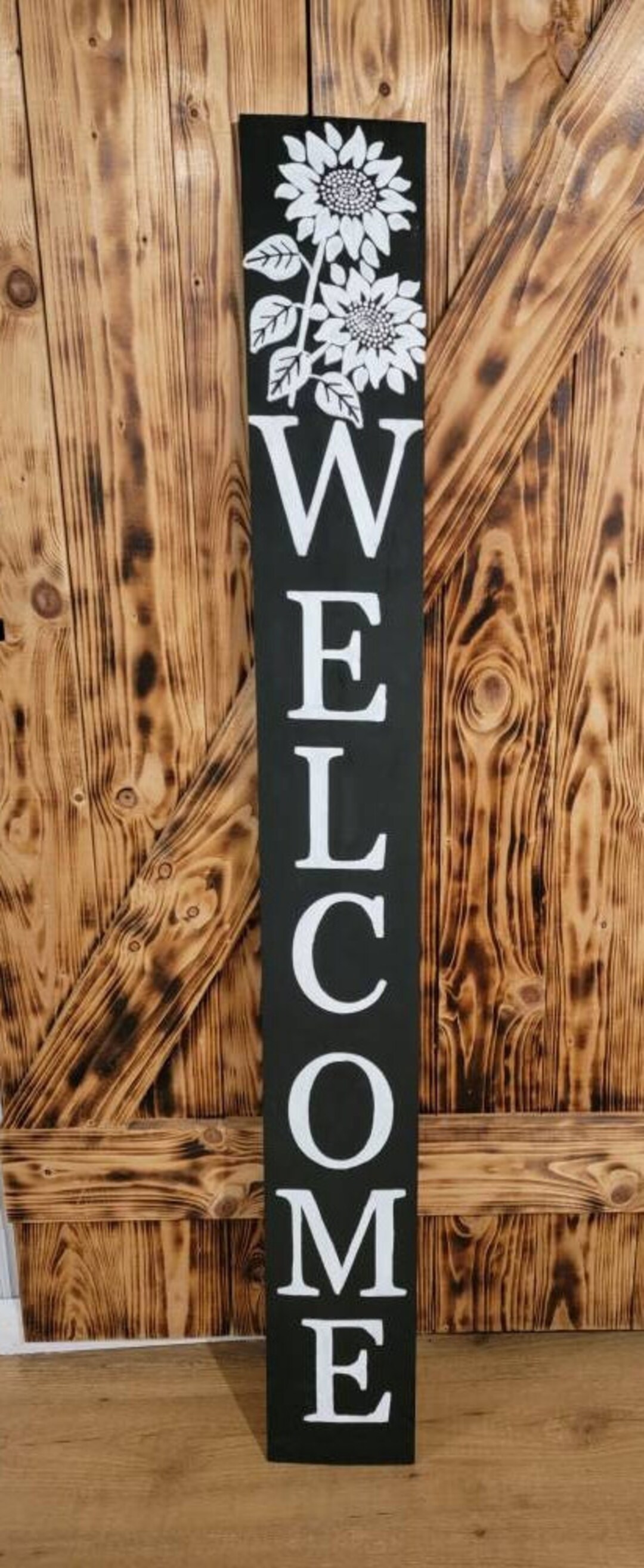 Sunflower Welcome Sign - Etsy