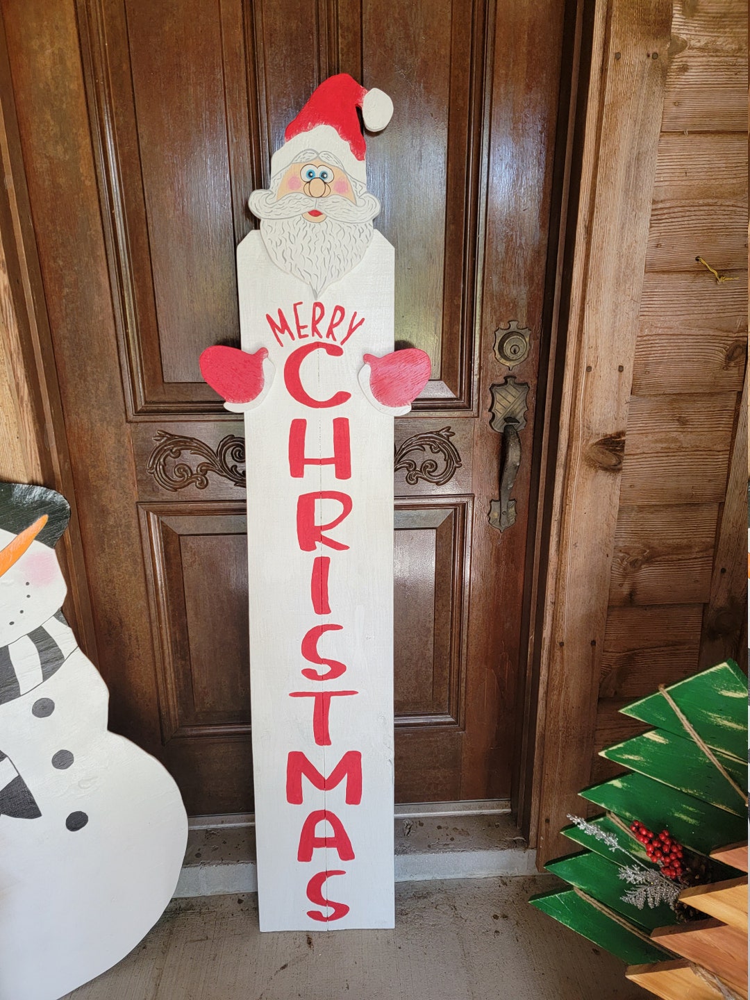 Santa Porch Sign - Etsy