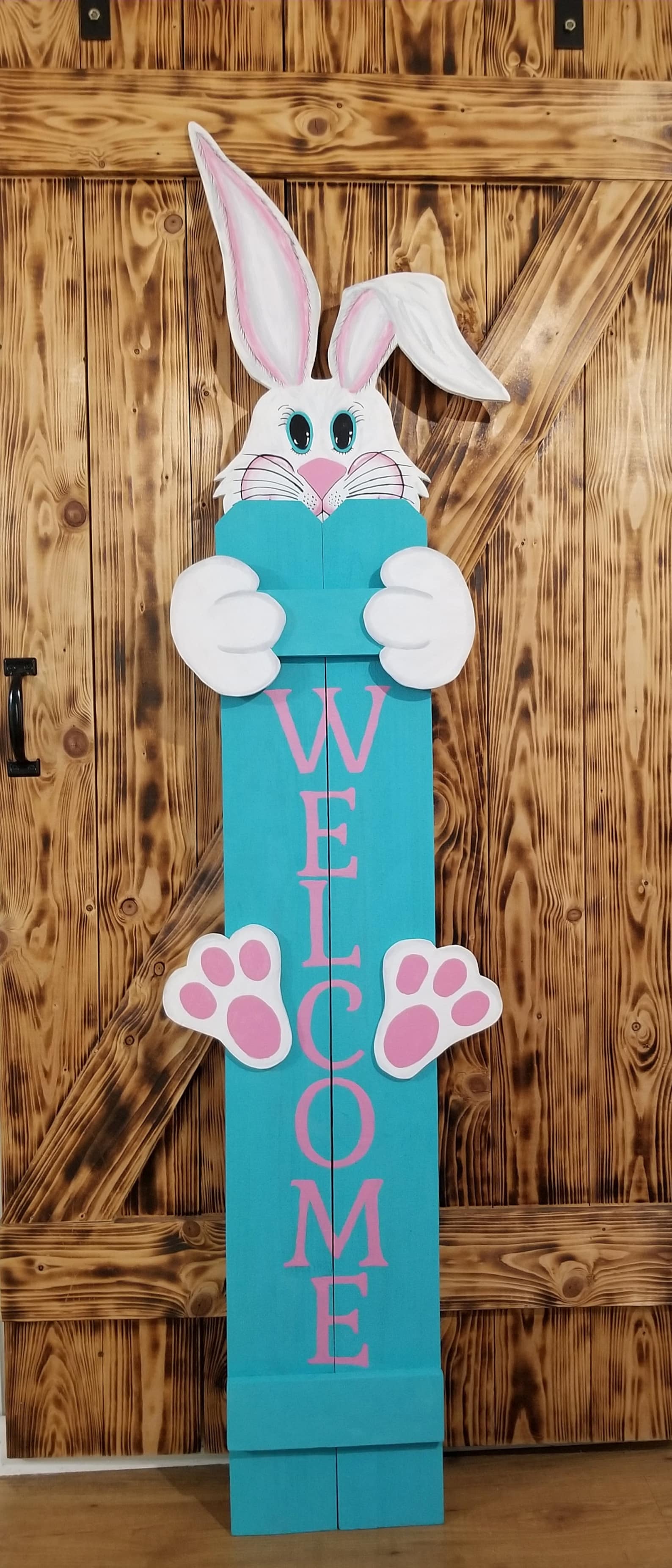 Easter Bunny Porch Sign - Etsy