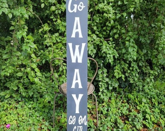Go Away Yard Sign - Etsy