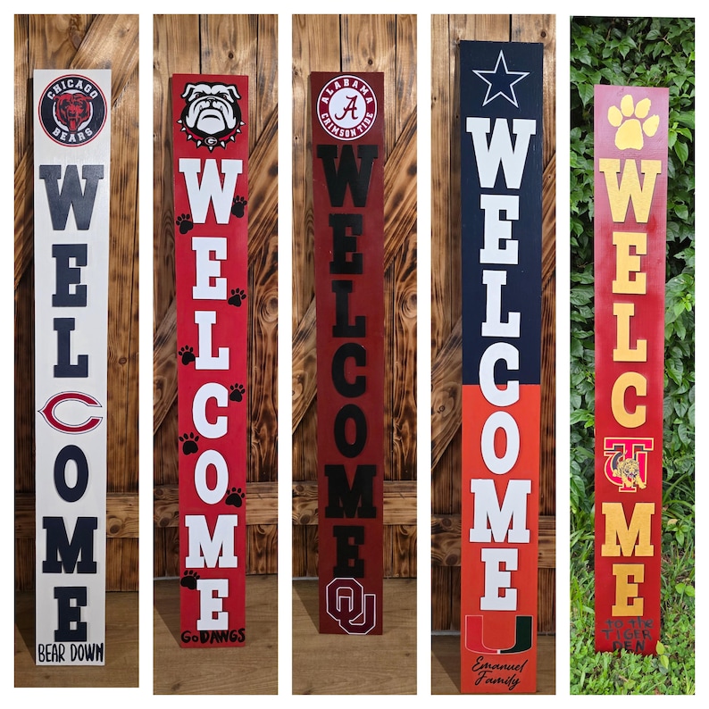 Custom Sports Welcome Signs - Etsy
