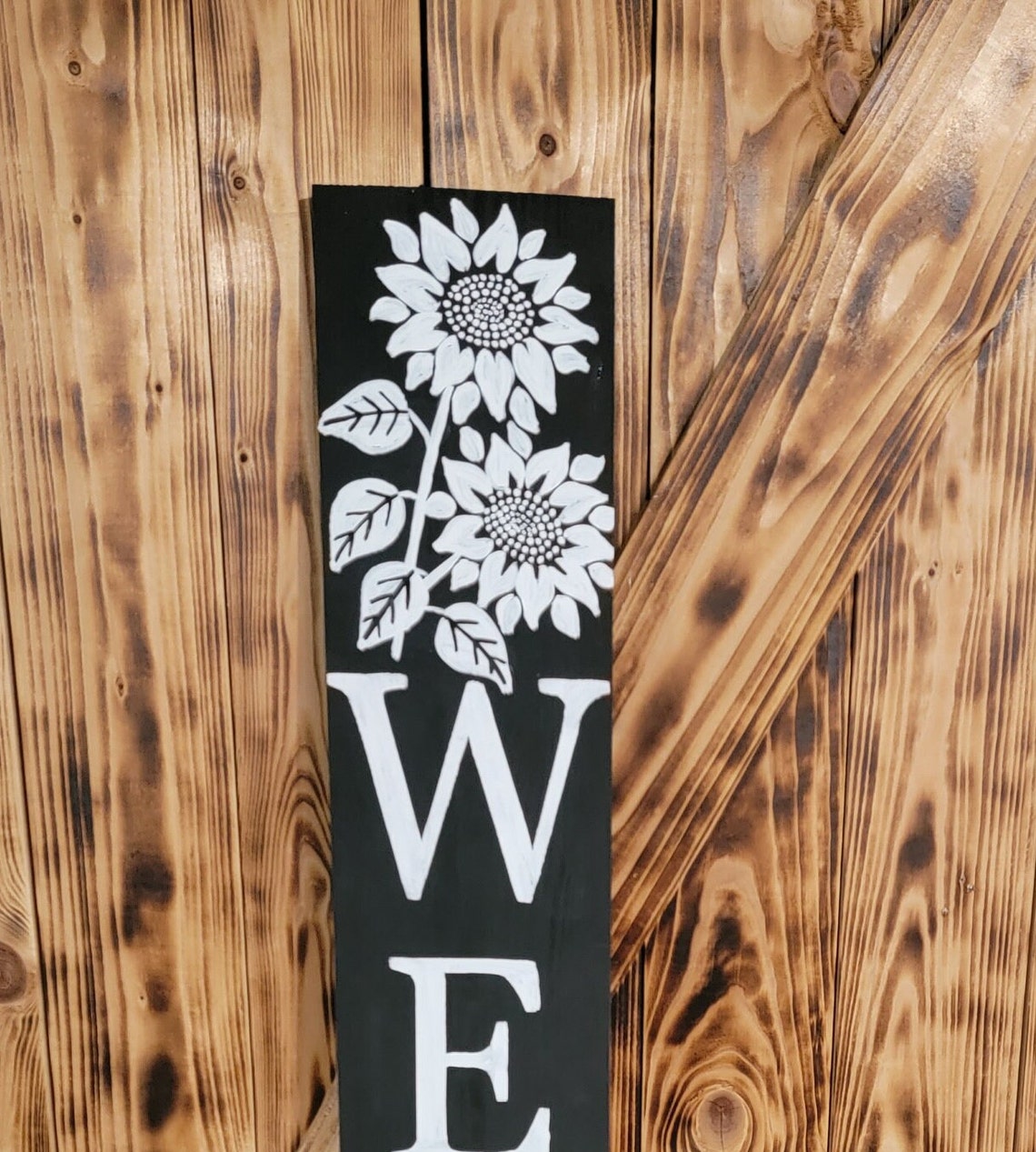 Sunflower Welcome Sign - Etsy