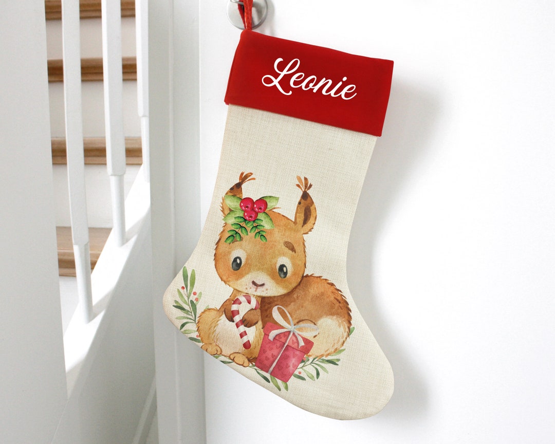 Santa Claus Stocking Gift Wrapping Christmas Stocking Jute - Etsy UK