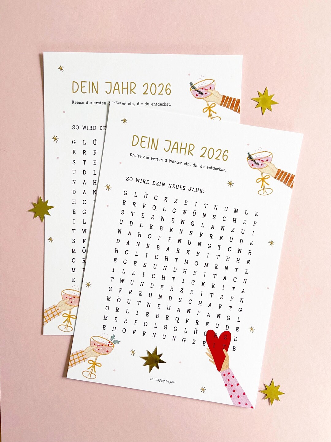 New Year's Eve Oracle 2026 | Printable Word Search | New Year's ...