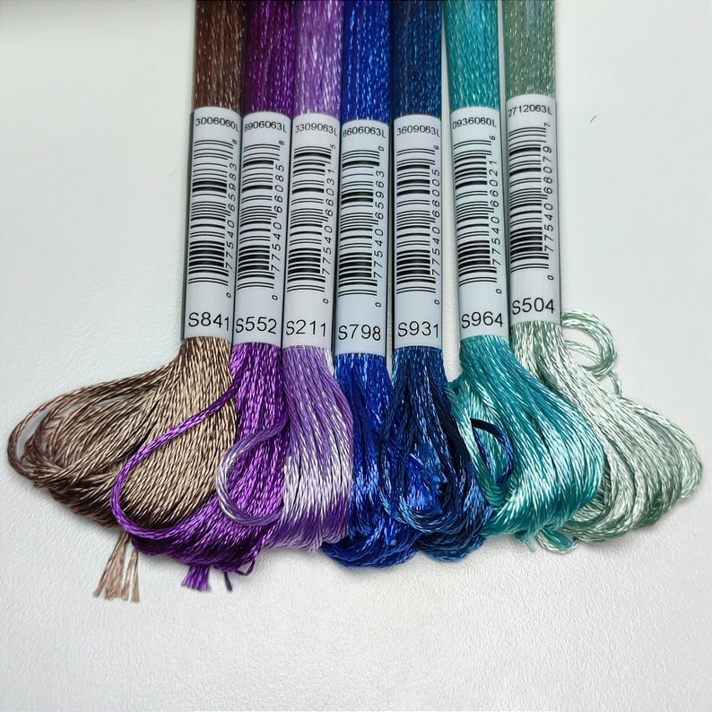 DMC Satin Floss/mouline Satin, Cross Stitch, Satin Embroidery Thread ...