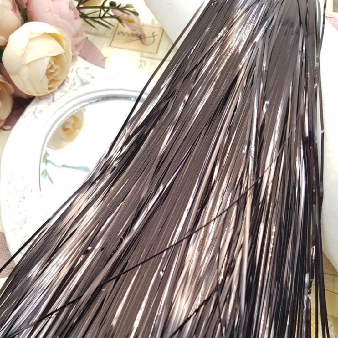 Flat Metal Strips for Hand Embroidery, Mukaish Work, Badla Work Black ...