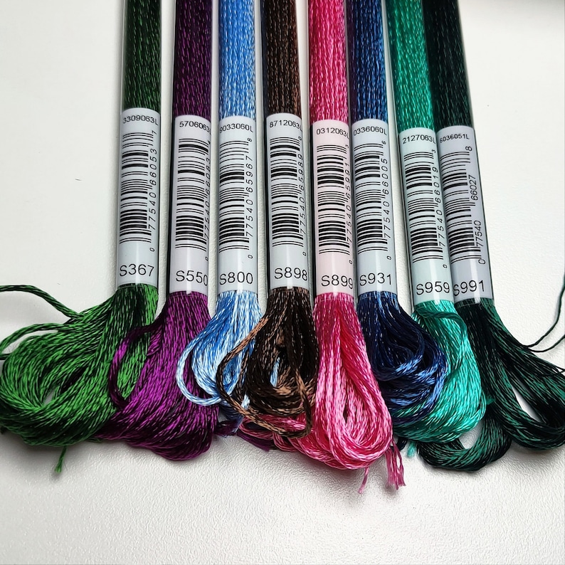 DMC Satin Floss/mouline Satin, Cross Stitch, Satin Embroidery Thread ...