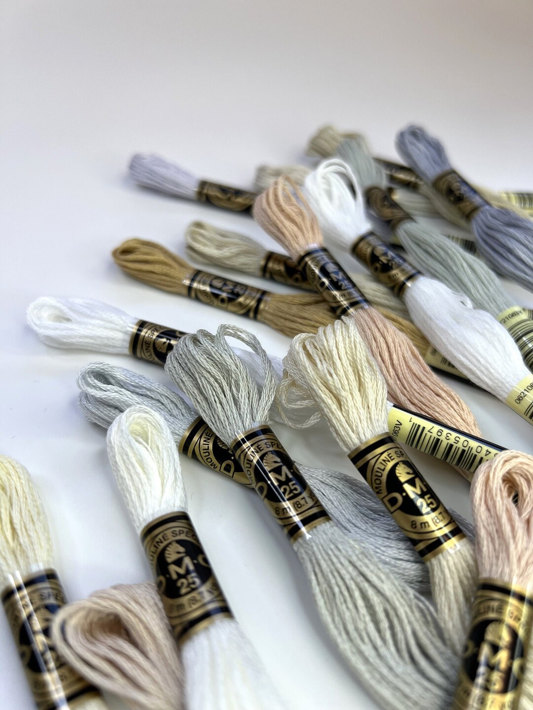 Embroidery Thread DMC Mouline Floss White Light Colors Shades Stranded ...