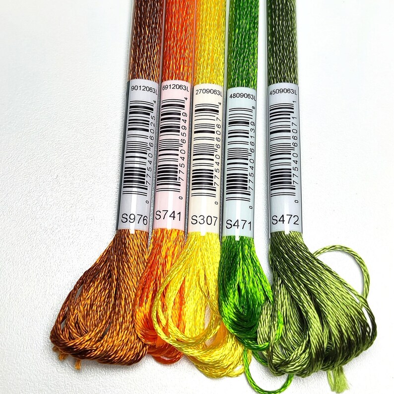 DMC Satin Floss/mouline Satin, Cross Stitch, Satin Embroidery Thread, DMC Embroidery Floss ...