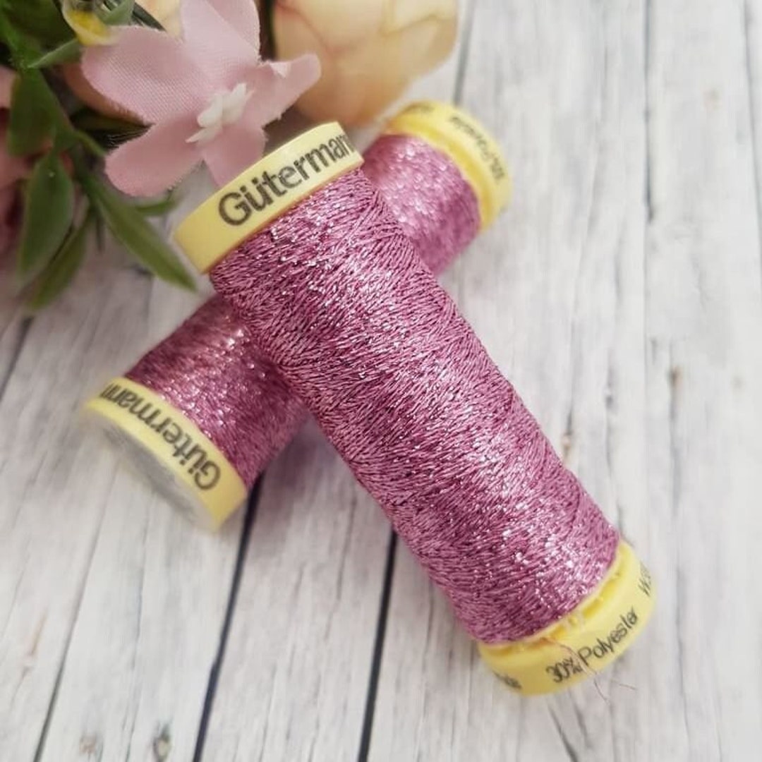Metallic Effect Thread Gutermann, Color 624, 50m - Etsy