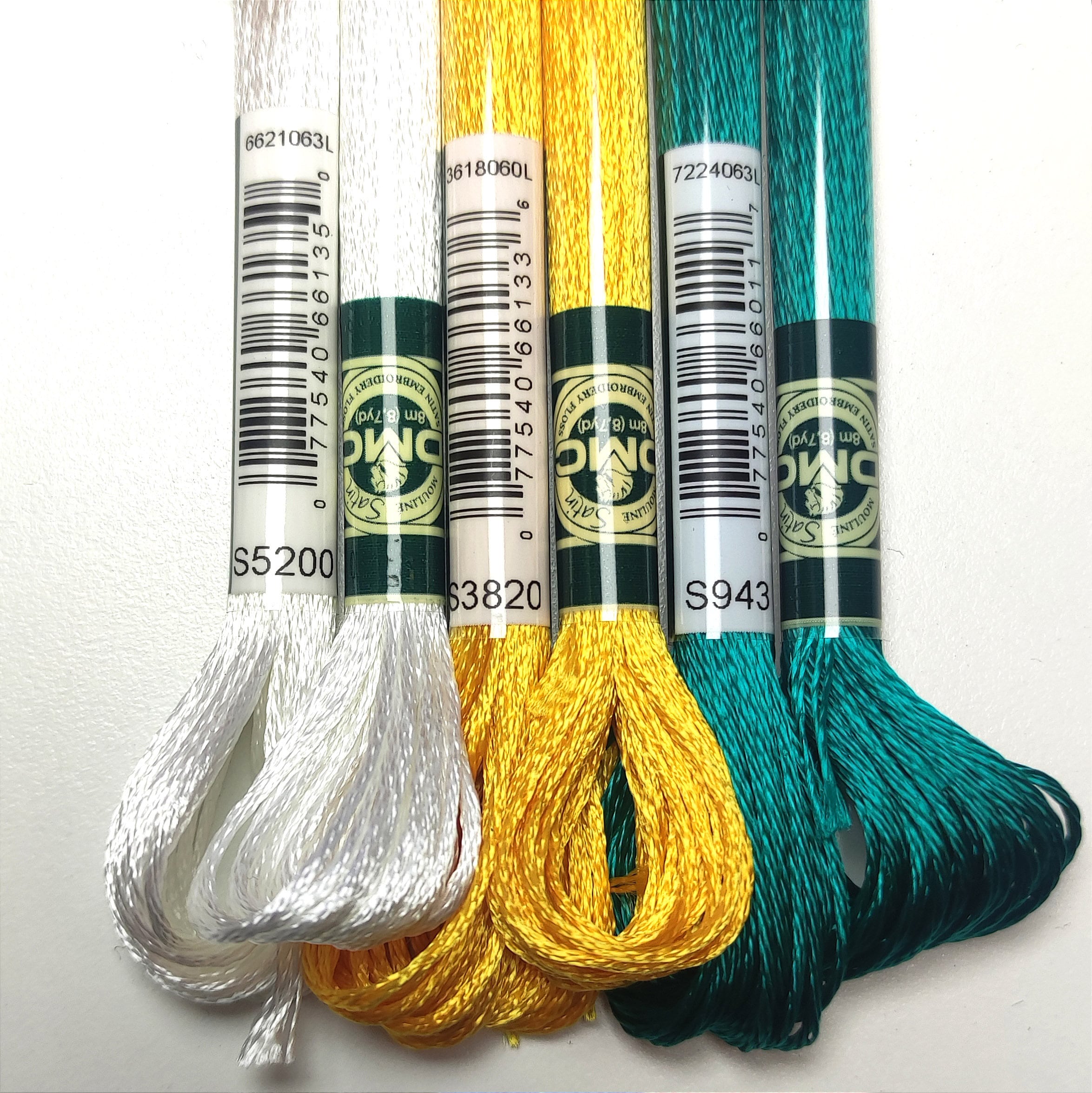 DMC Satin Floss/mouline Satin, Cross Stitch, Satin Embroidery Thread, DMC Embroidery Floss ...