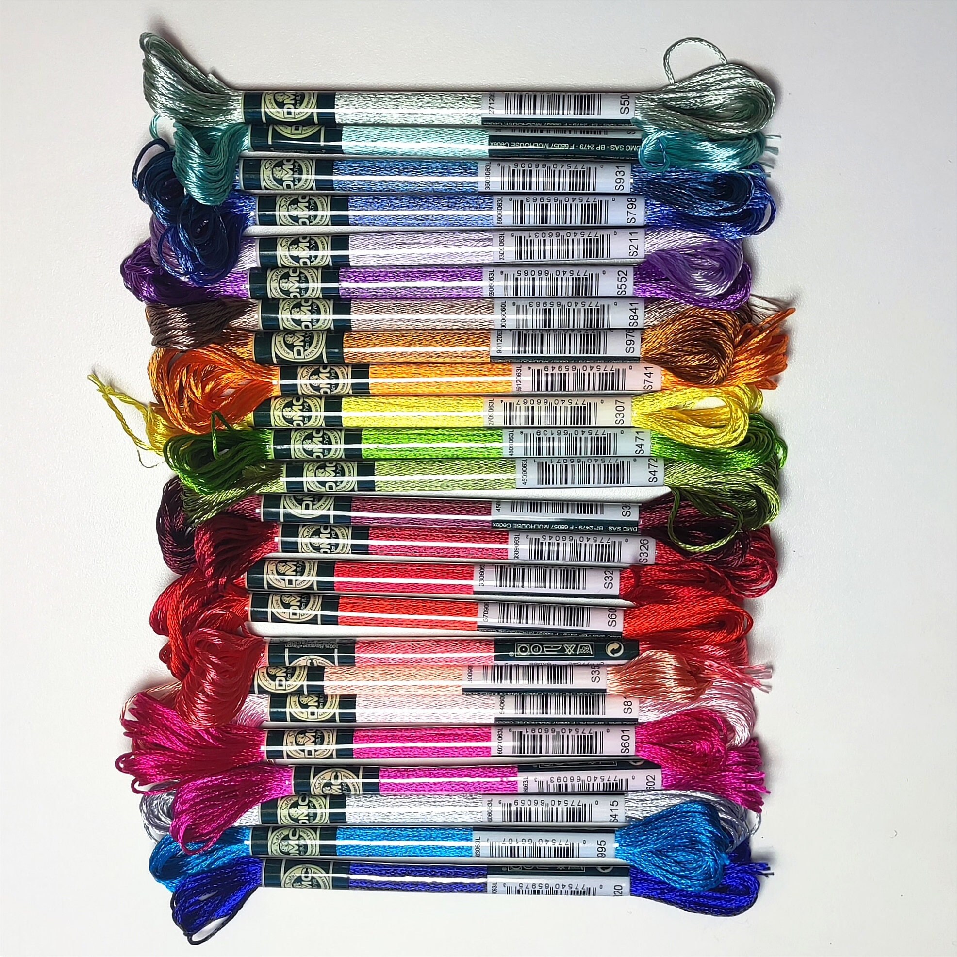 DMC Satin Floss/mouline Satin, Cross Stitch, Satin Embroidery Thread ...