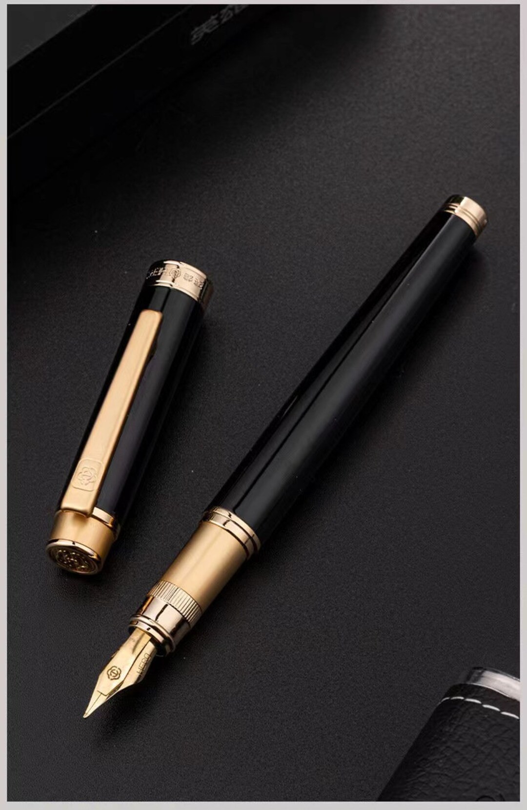 St Penpps Black Fountain Pen Adjustable Nib From Hard Writing to Soft ...
