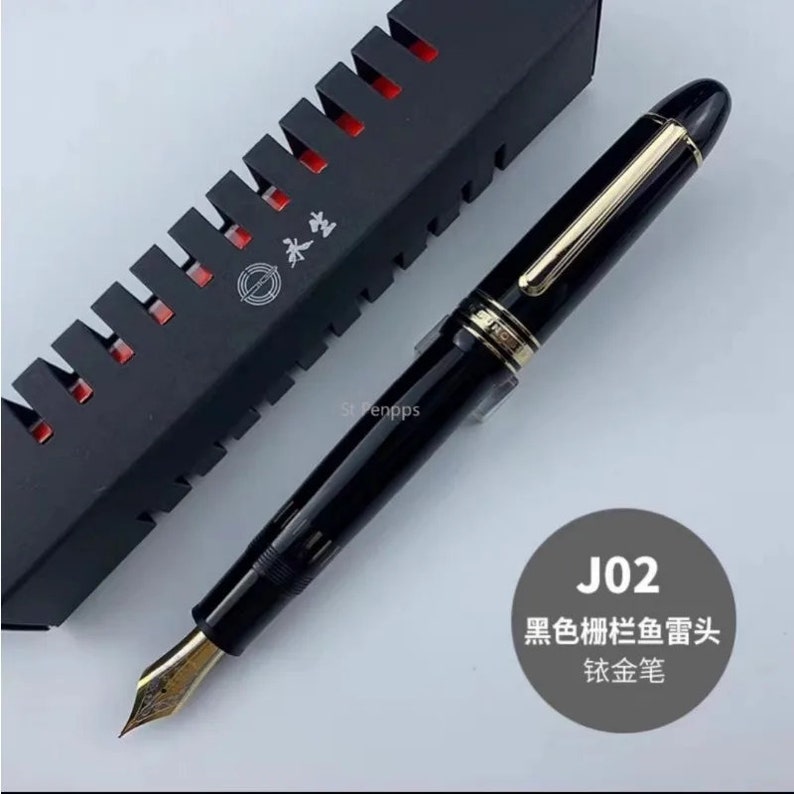 Junlai 630 Seal Version Piston Fountain Pen:#8 Nib (0.5-0.7mm/b Stub ...
