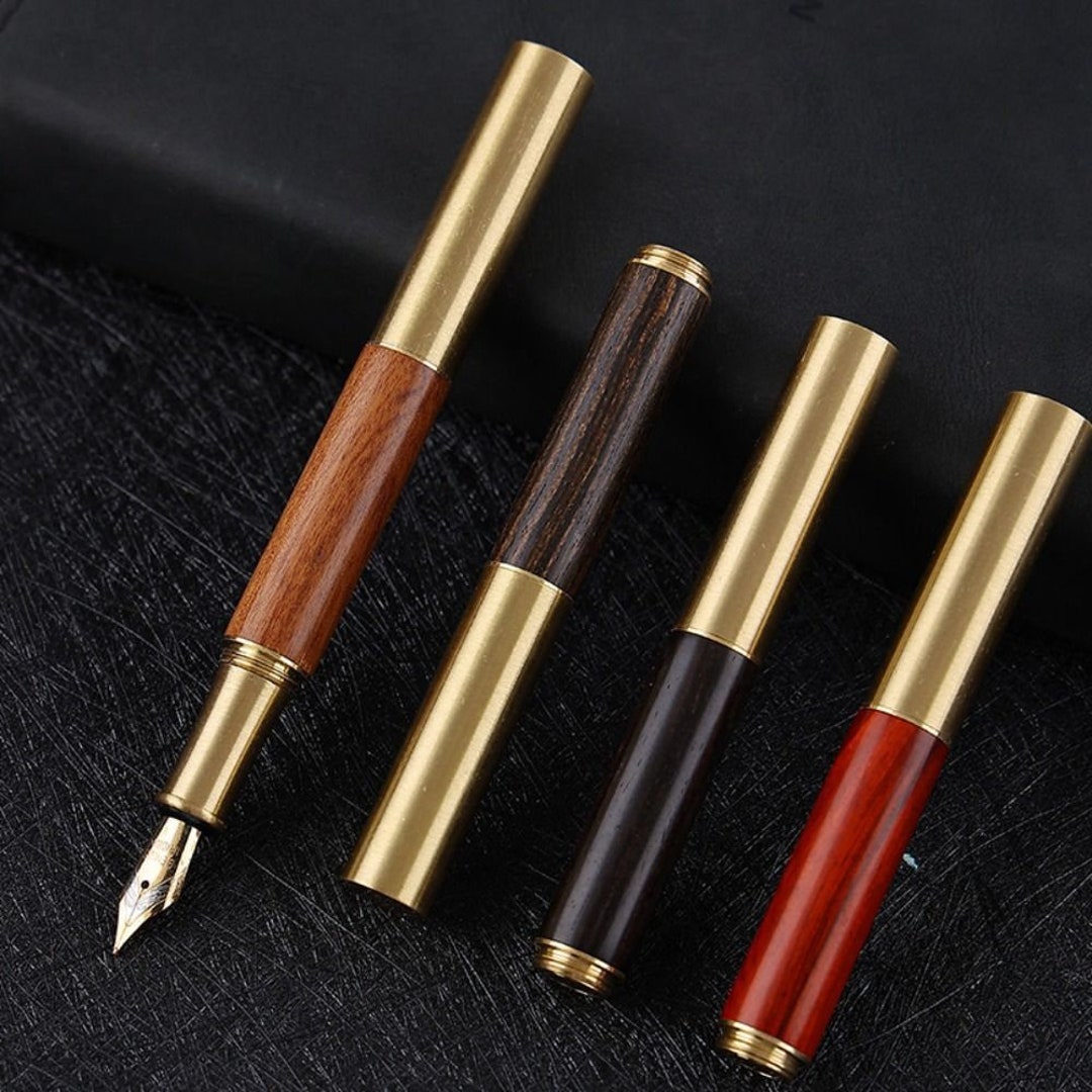 High-end Calligraphy Fountain Pen Sandalwood Business Signature Pen ...