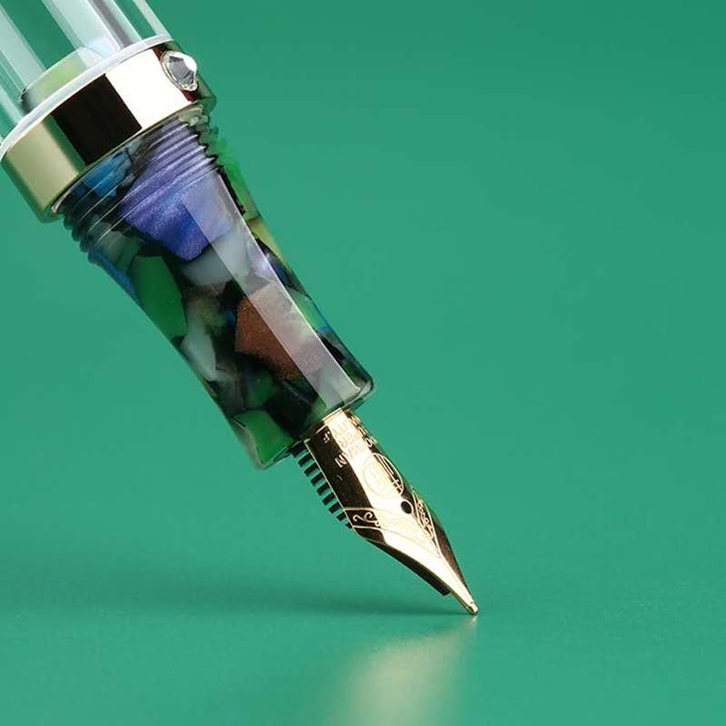 Moonman S5 Transparent Clear Fountain Pen Resin Eyedrop Ink | Etsy