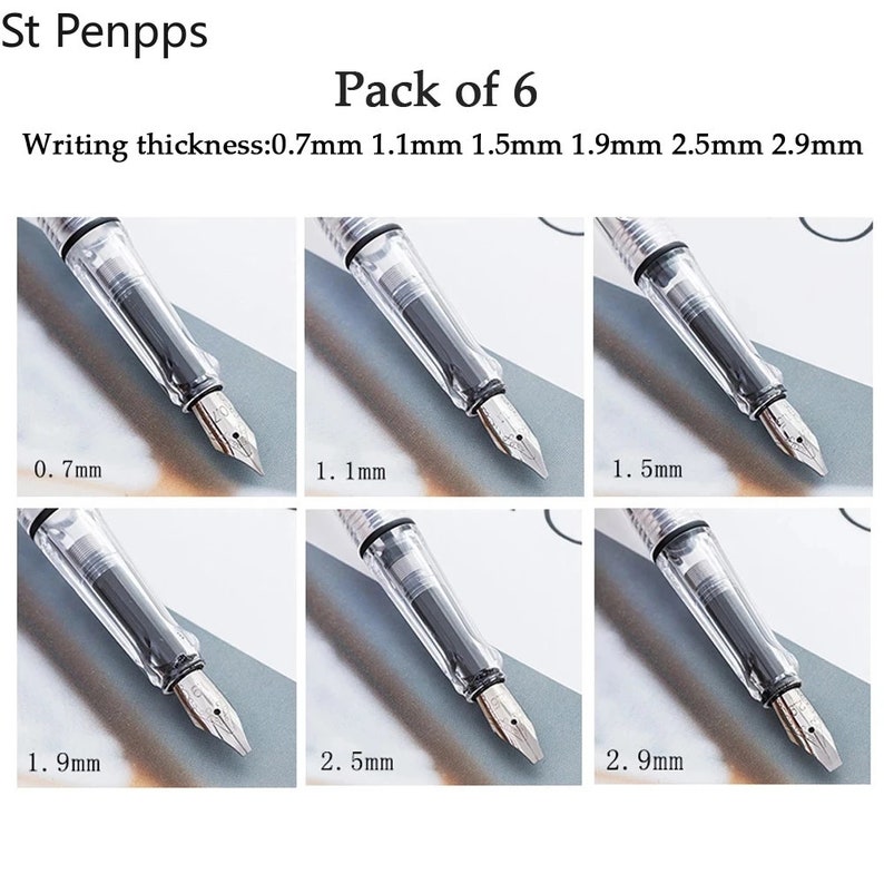 Bobby Tune Version 6pcs Calligraphy Parallel Pen Set: Gothic Lettering ...