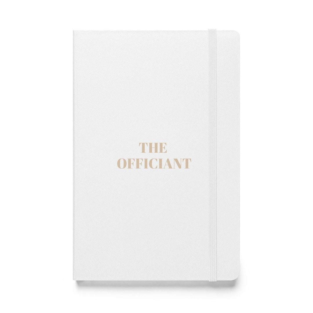 The Wedding Officiant Book, Elegant White Wedding Ceremony Book ...