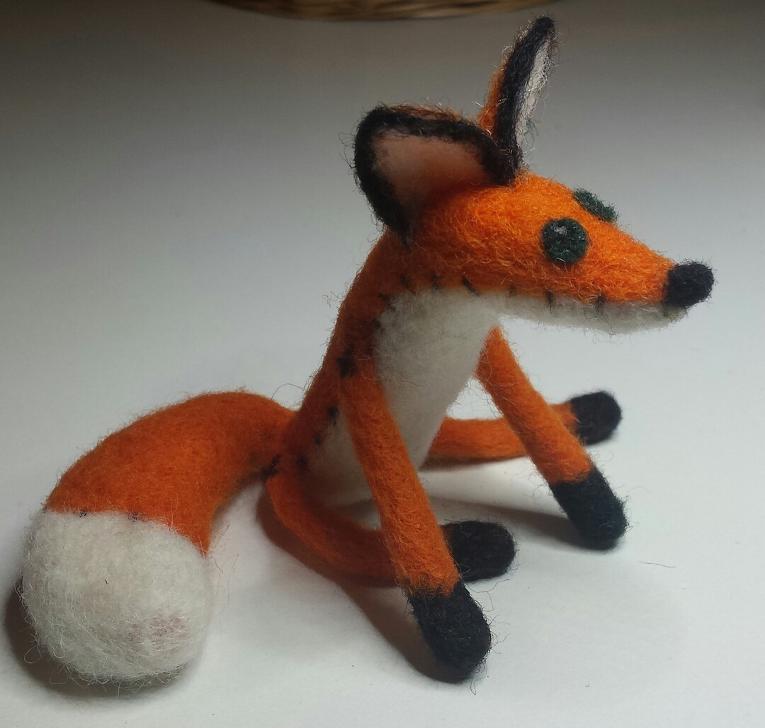 Fox, Little Prince. Dry Felting, Miniature Wool Dolls, Wool - Etsy