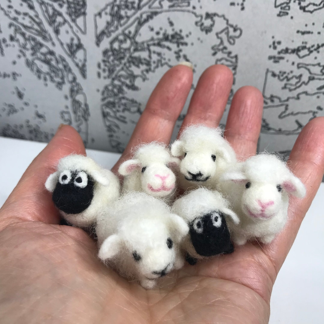 Needle Felted Miniature Sheep, Miniature Lamb, Gift, Wool - Etsy