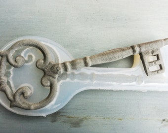 Silicone Mold Mould Steampunk Skeleton Key for Fondant Gum - Etsy