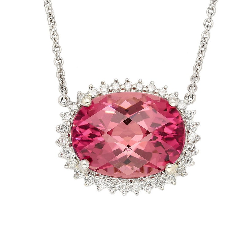 Pink Diamond Pendant - Etsy