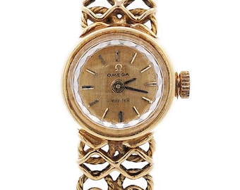 1969 Ladies Omega 511321 Geneva 18k Gold Plated Case 485 Mvmt Kreisler ...