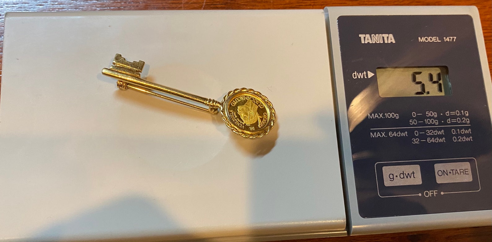 22k Antique Gold Key Pin Coin Mounted Key Pin GUAICAMACUTO | Etsy