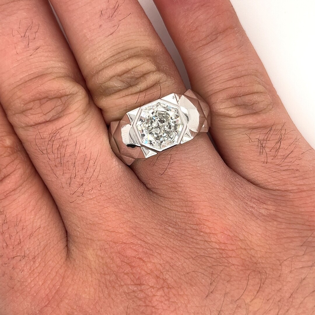4.48 Carat IGI Certified Octagon Cut Lab Grown Diamond - Etsy