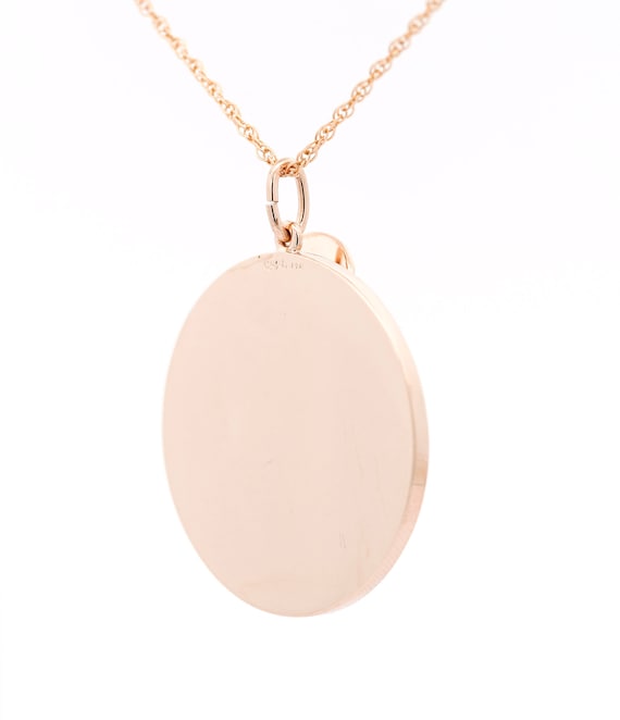 Vintage 14k Solid Gold Carved Medallion Pendant (Set … - Gem