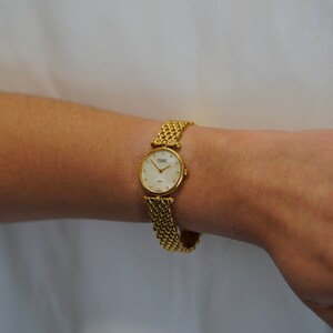 Vintage Van Cleef and Arpels 18K Gold Mother of Pearl and Diamond Ladies 24mm Quartz Ladies ...