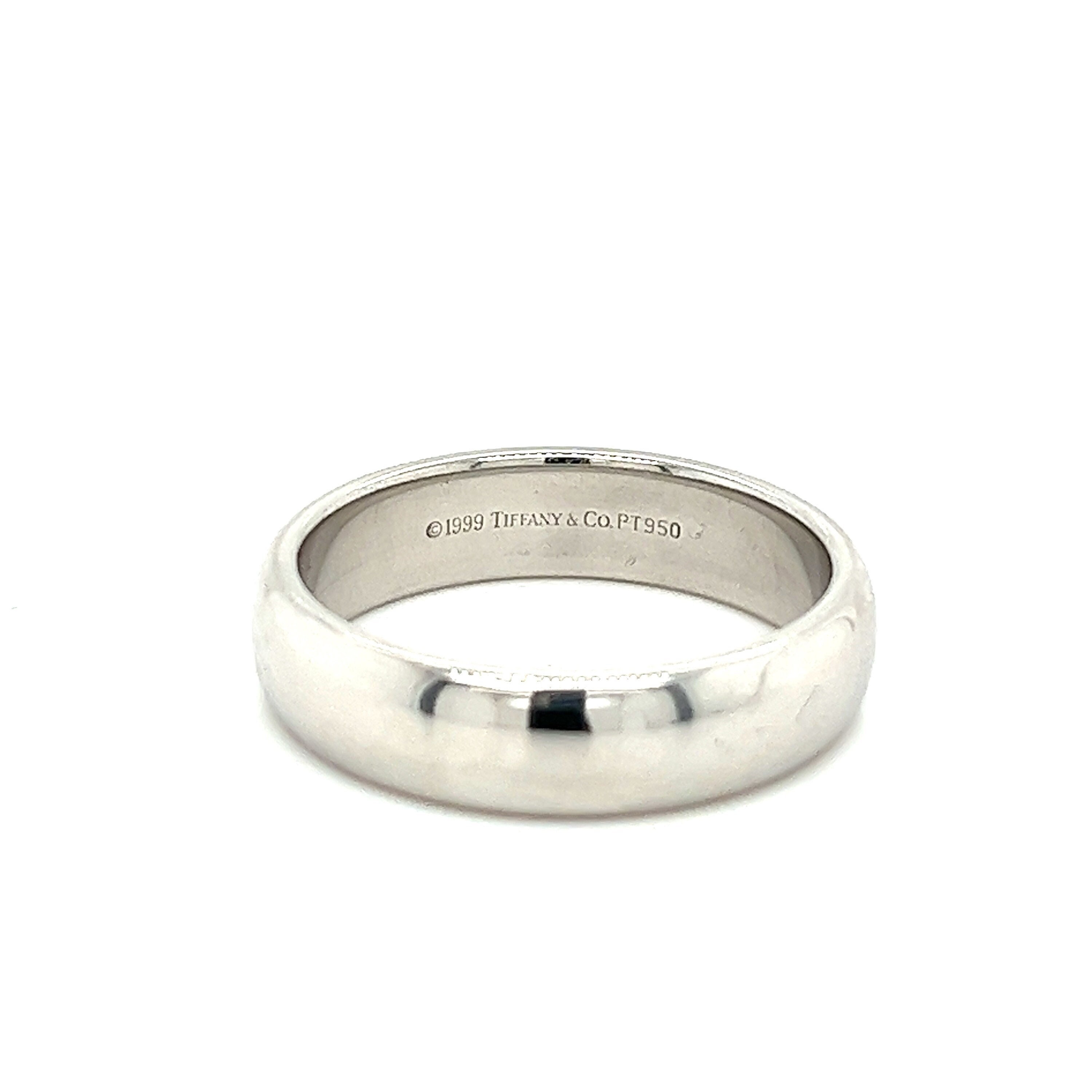 Tiffanys and co mens wedding band Etsy