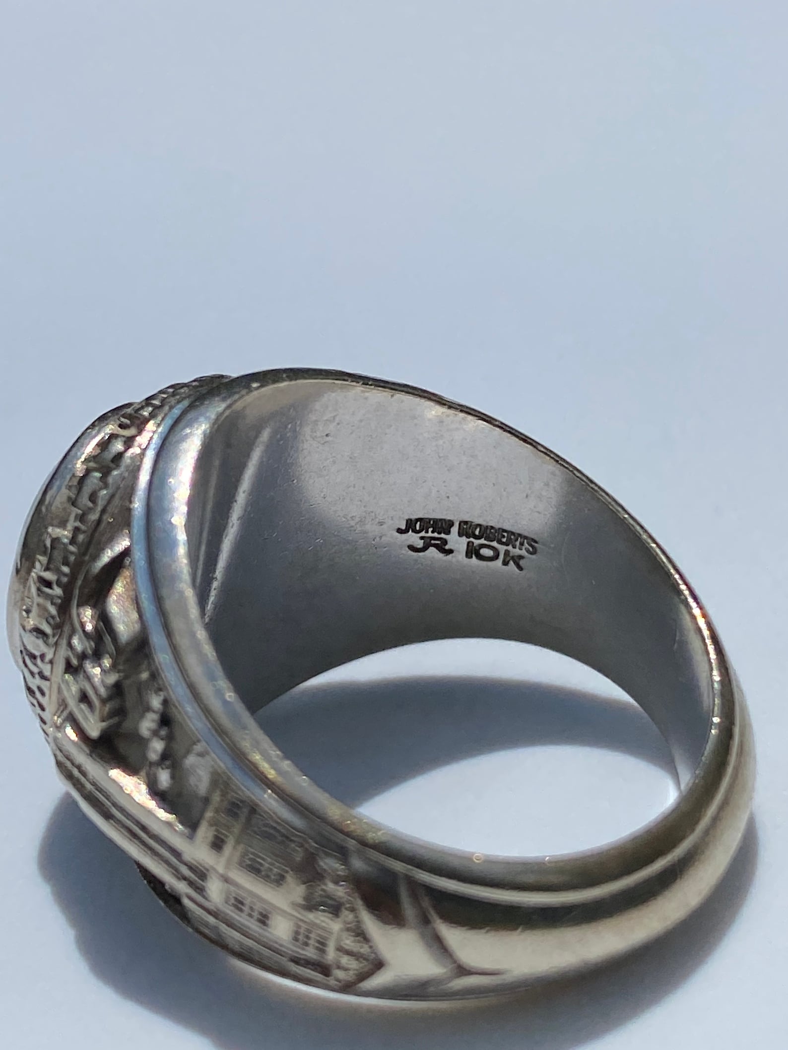 1985 Vintage Mens Jostens College Rings, 10k Gold Mens Jostens Black ...