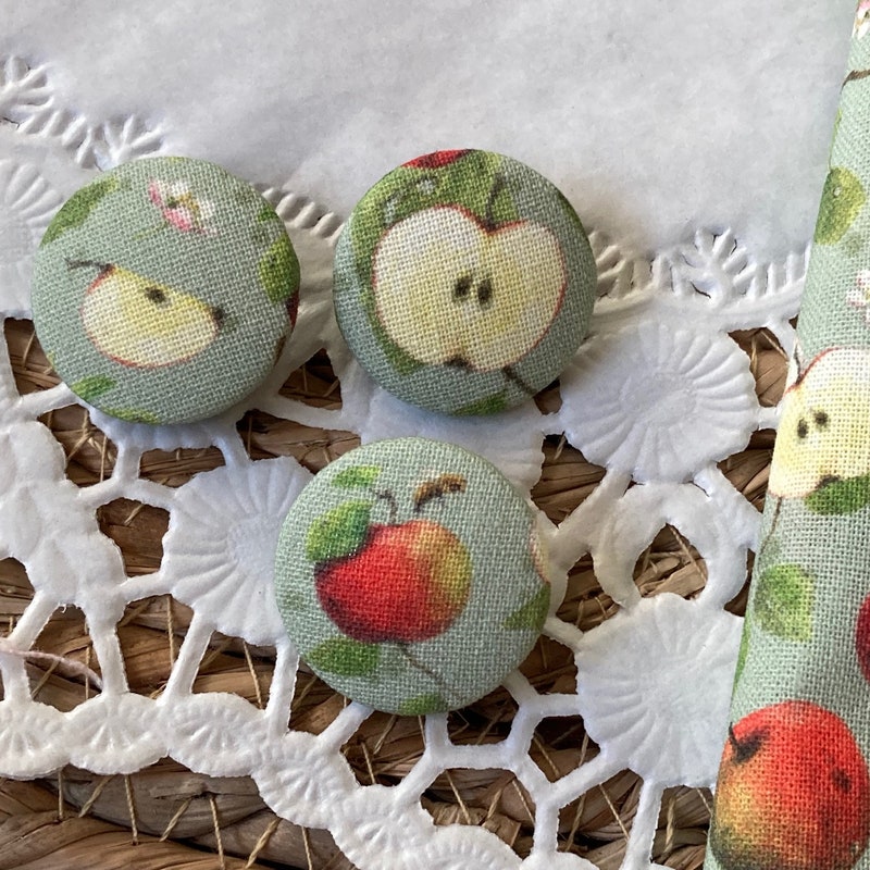 Apple Fabric - Etsy UK