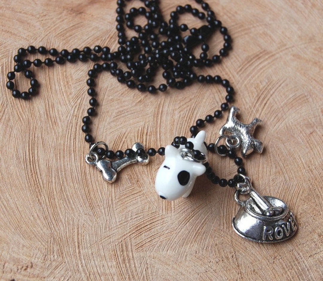 Ball Chain Bull Terrier Bone Dog Chain Ball Chain Bully - Etsy