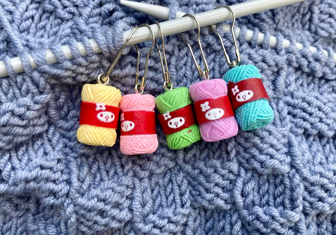 Stitch Marker Wool Ball of Wool Knitting Material Stitch Marker Set of ...