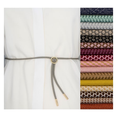 Belt Waist Belt Adjustable From Rope Rope in Different Colors - Etsy
